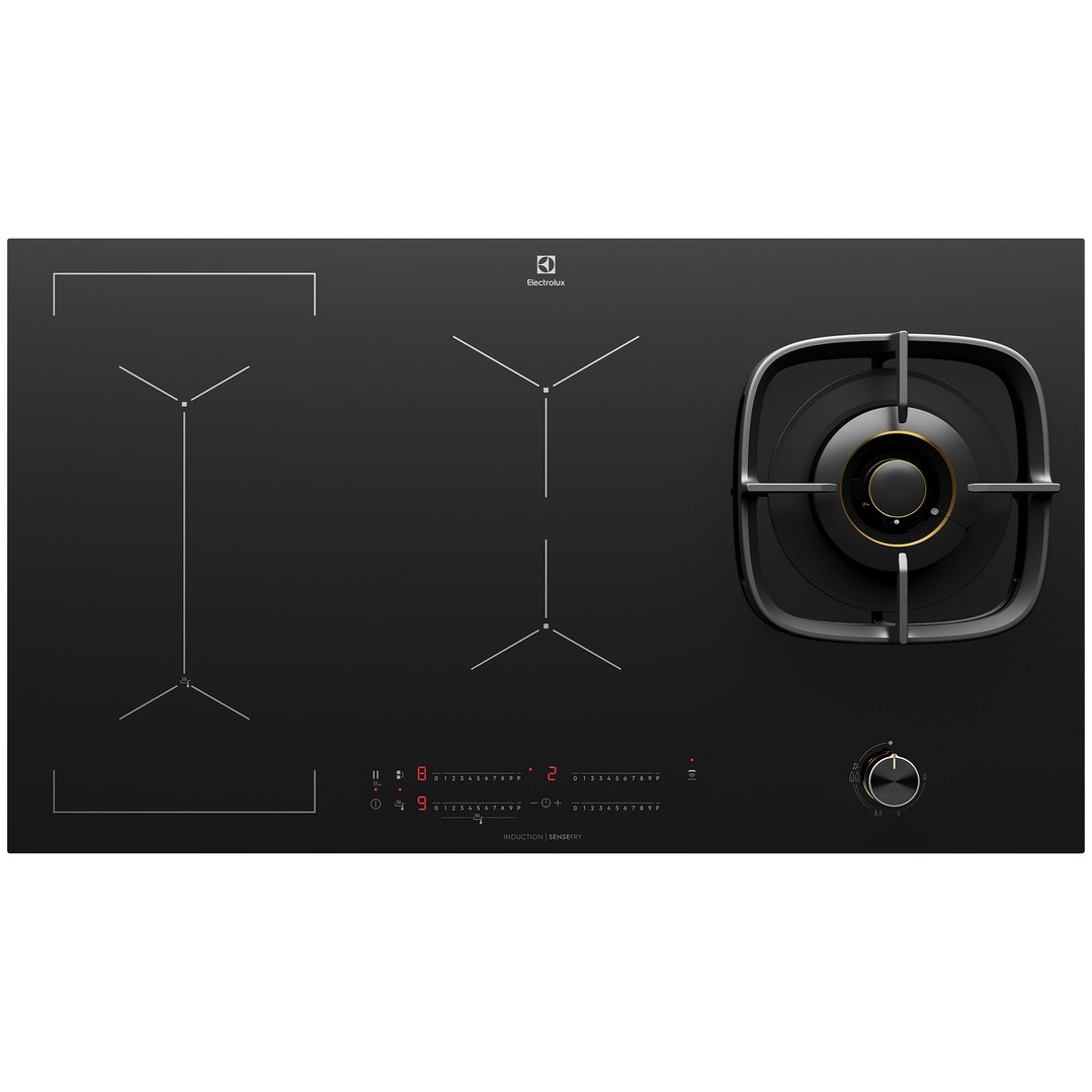 Electrolux 90cm UltimateTaste 900 Hybrid Induction with Gas Burner ...