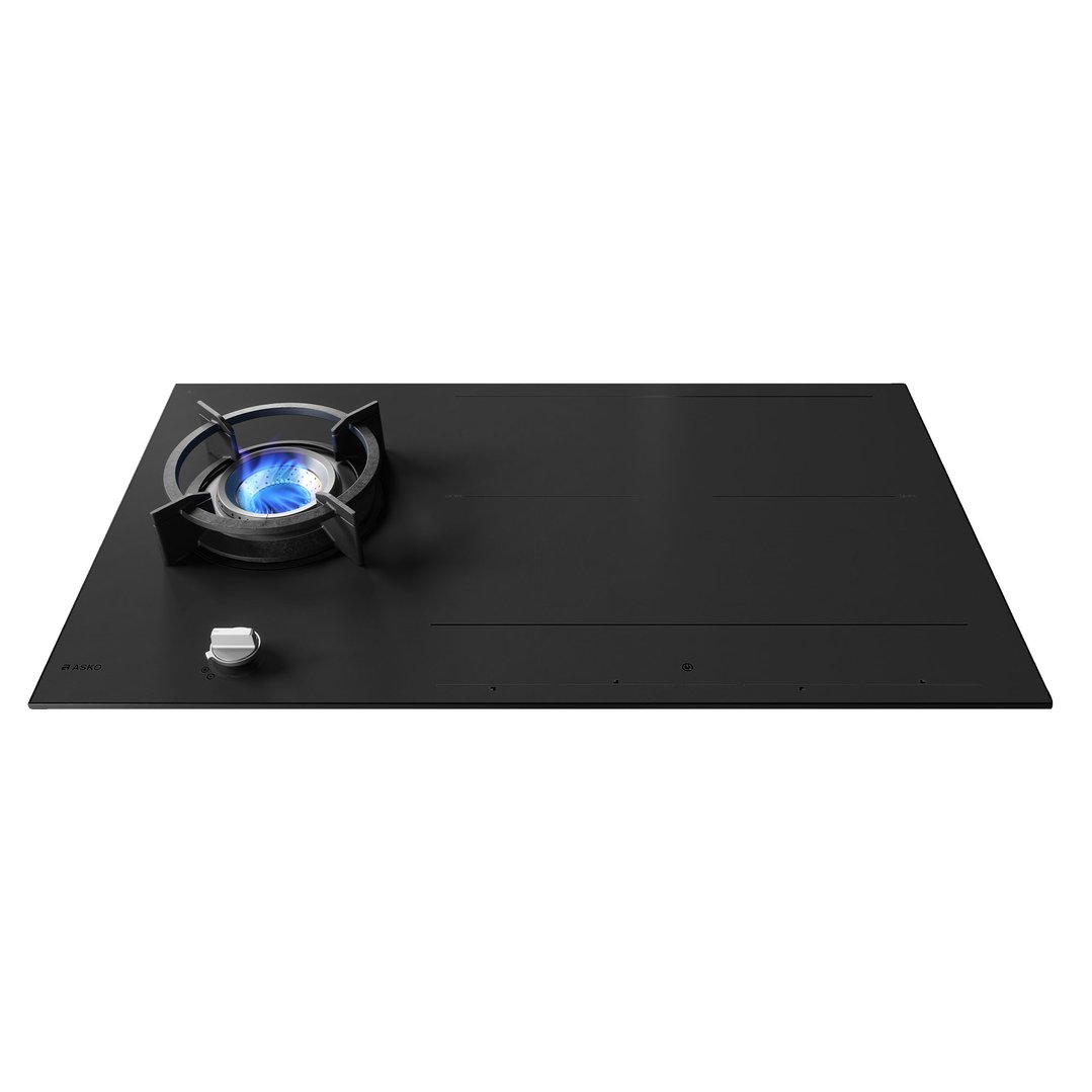 Asko 90cm Duo Fusion Combined Gas & Induction Cooktop - Matte Black ...
