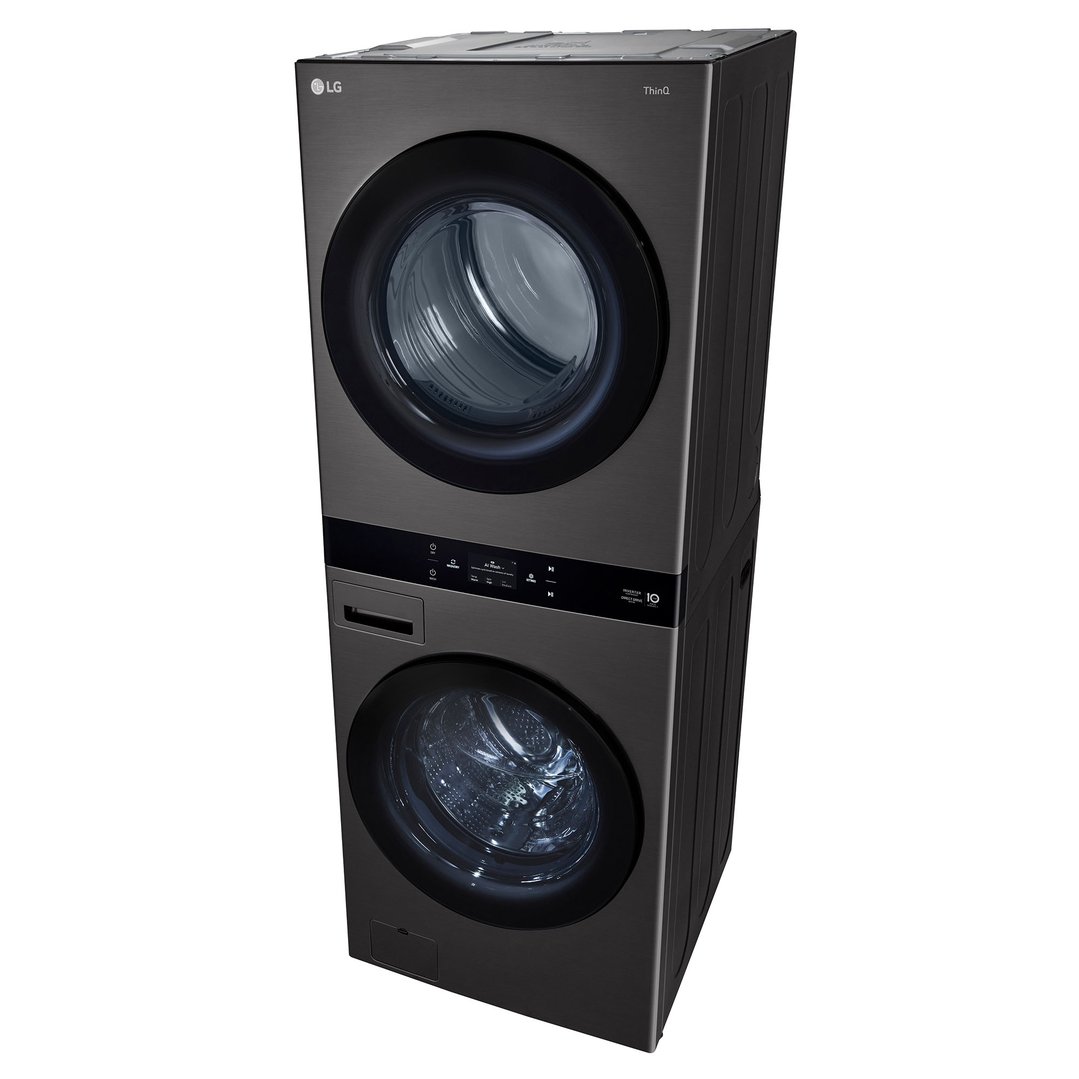 LG 19/10kg AI WashTower™ Stacked Washer Dryer Black WWT-1910B ...