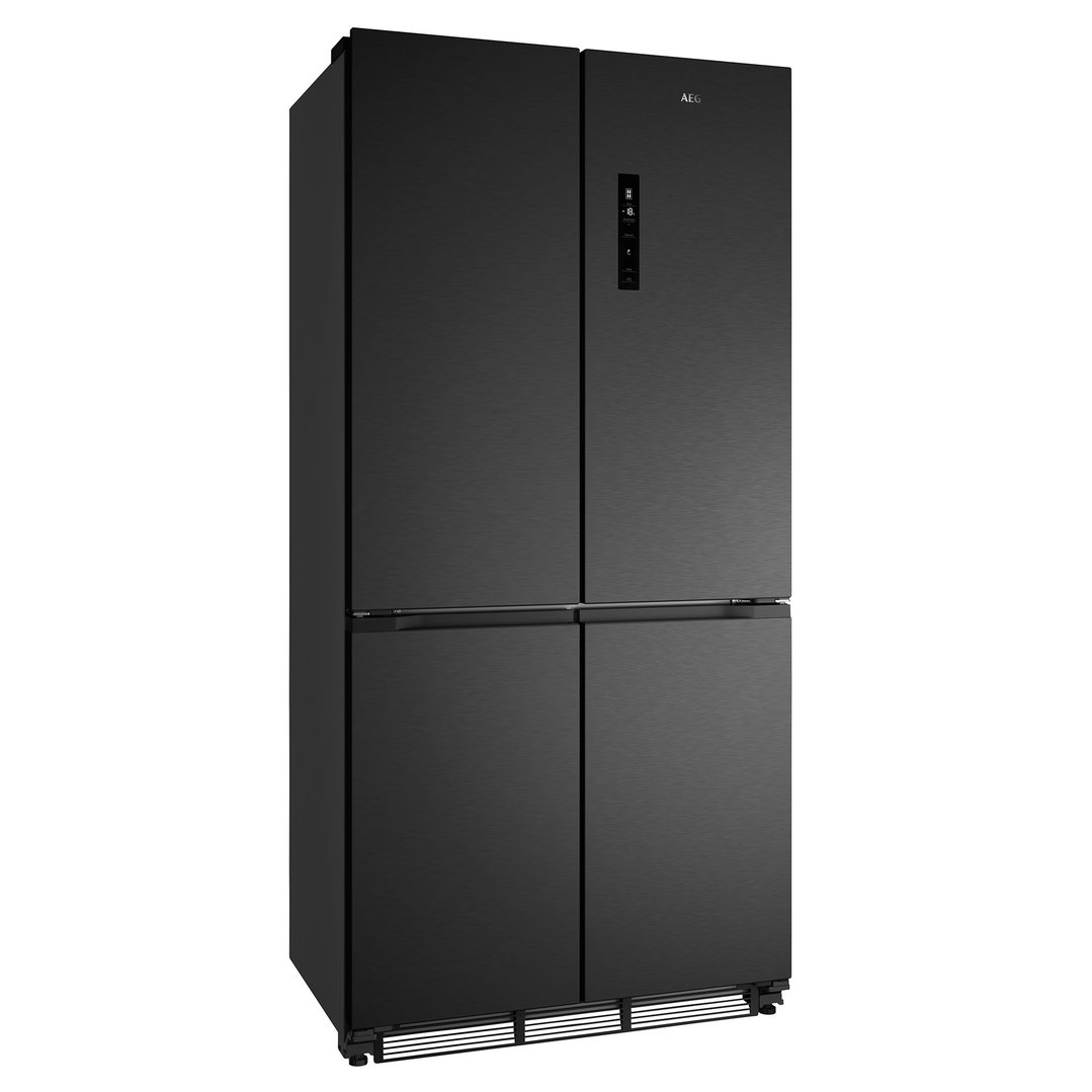 AEG 8000 Series 522L Quad Door Fridge, in Matte Black AQE5300BA ...