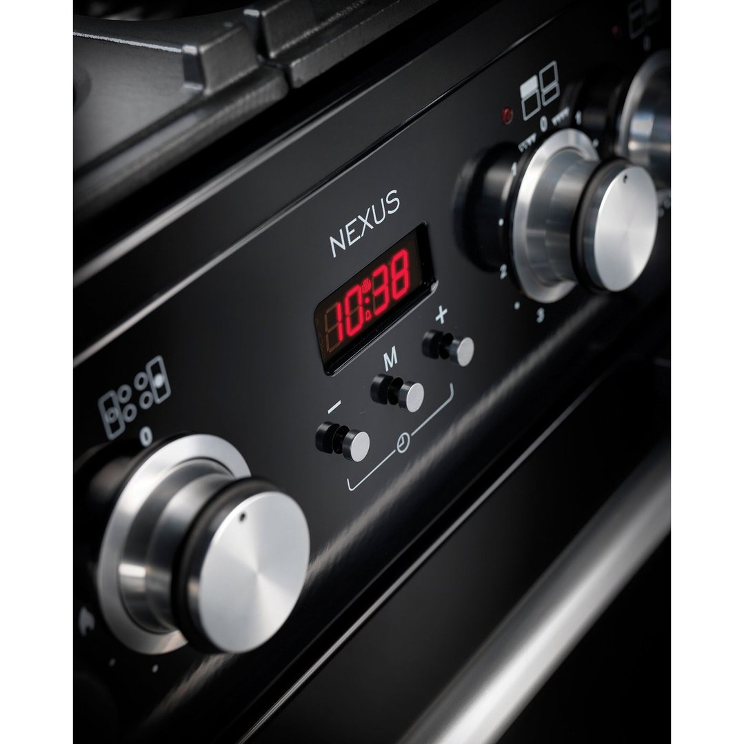Falcon Nexus 110cm Dual Fuel Upright Cooker Black/Chrome NEX110DFBL/CH ...