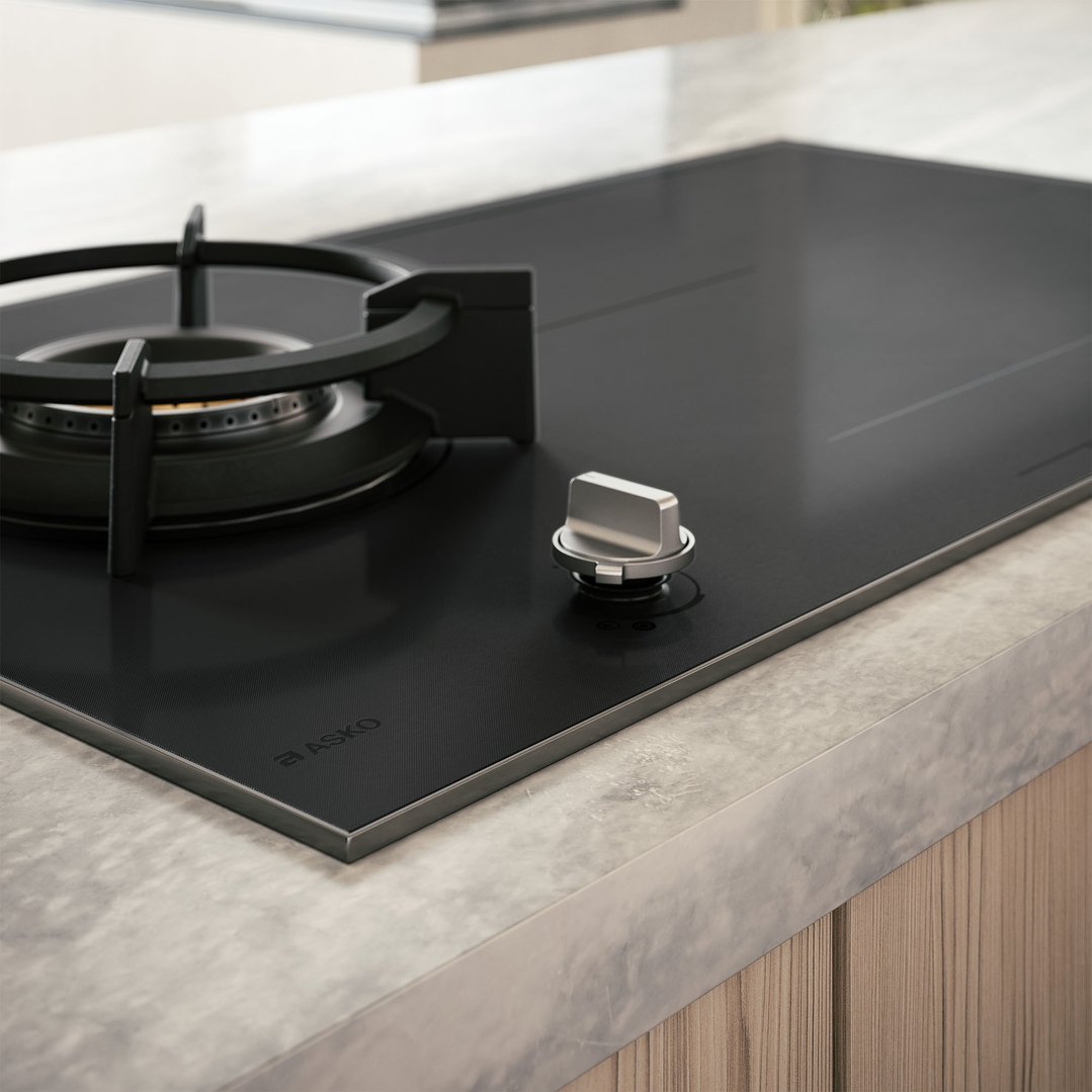 Asko 90cm Duo Fusion Combined Gas & Induction Cooktop - Matte Black ...