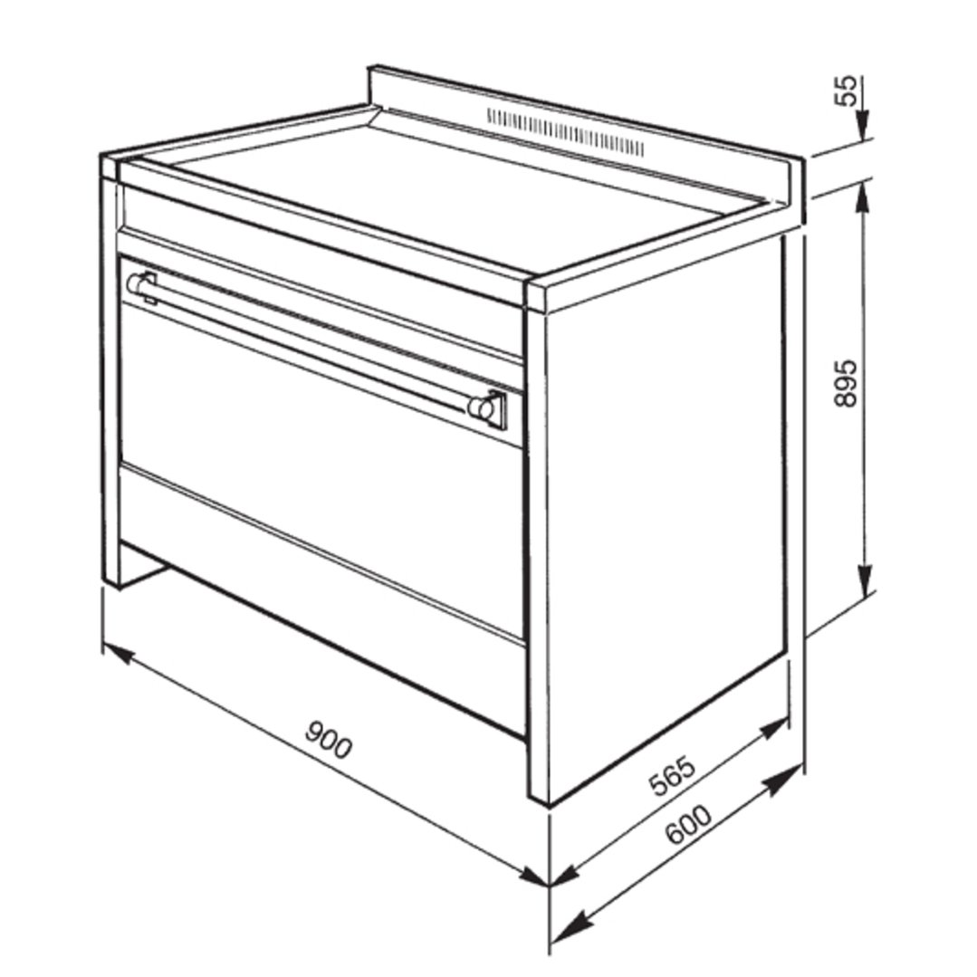 Smeg 90cm Classic Opera Pyrolitic Induction Cooker A1PYID-9 - Signature ...