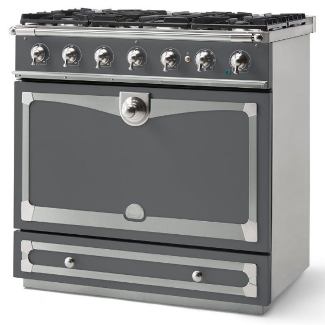La Cornue CornuFe Albertine 90cm Dual Fuel Range Cooker - Graphite ...