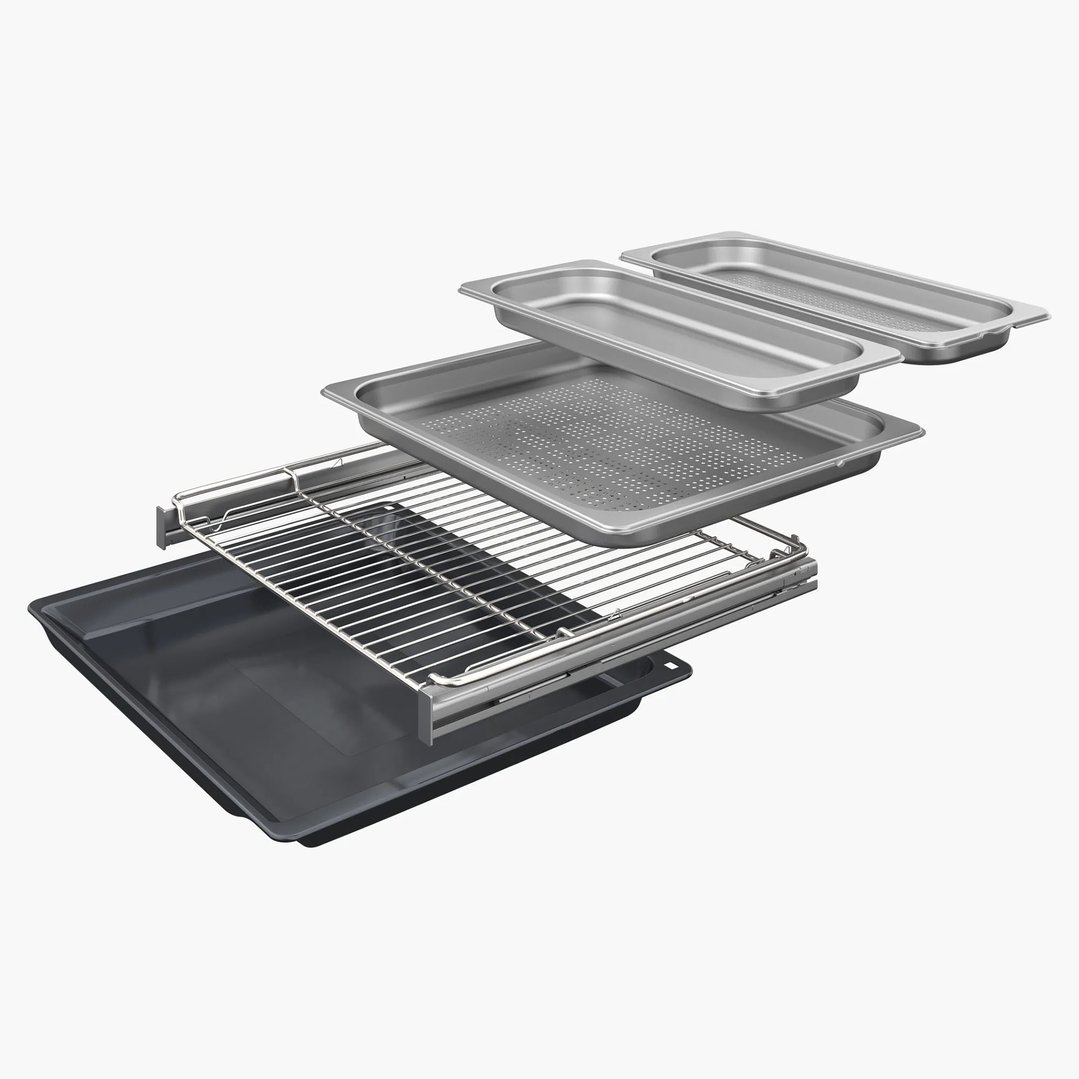 NEFF Compact Oven with FullSteam with Metallic Silver Side Trims ...