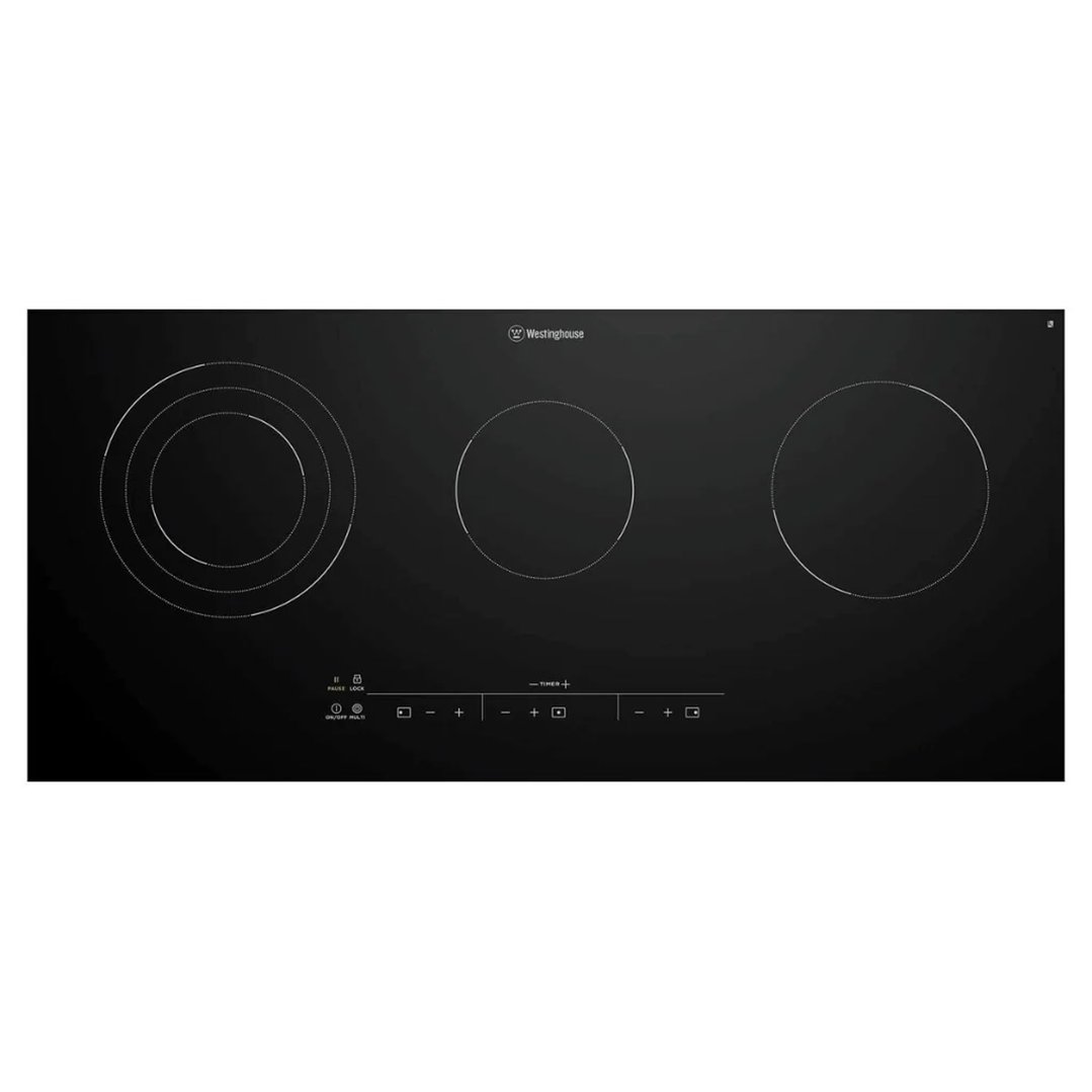 90cm 3 Zone Ceramic Cooktop WHC933BD - Signature Appliances