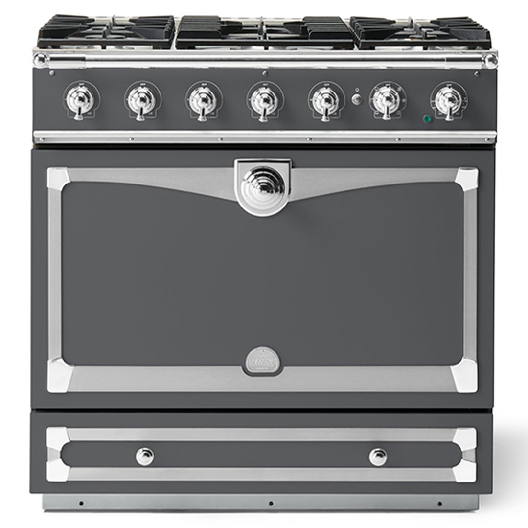 La Cornue CornuFe Albertine 90cm Dual Fuel Range Cooker - Graphite ...