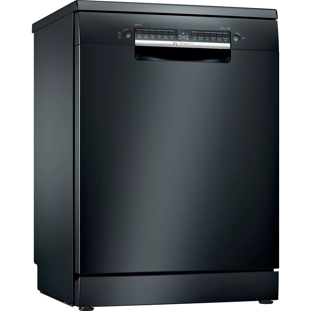 Serie | 4 60cm Freestanding Dishwasher Black inox SMS4HVB01A - Signature Appliances