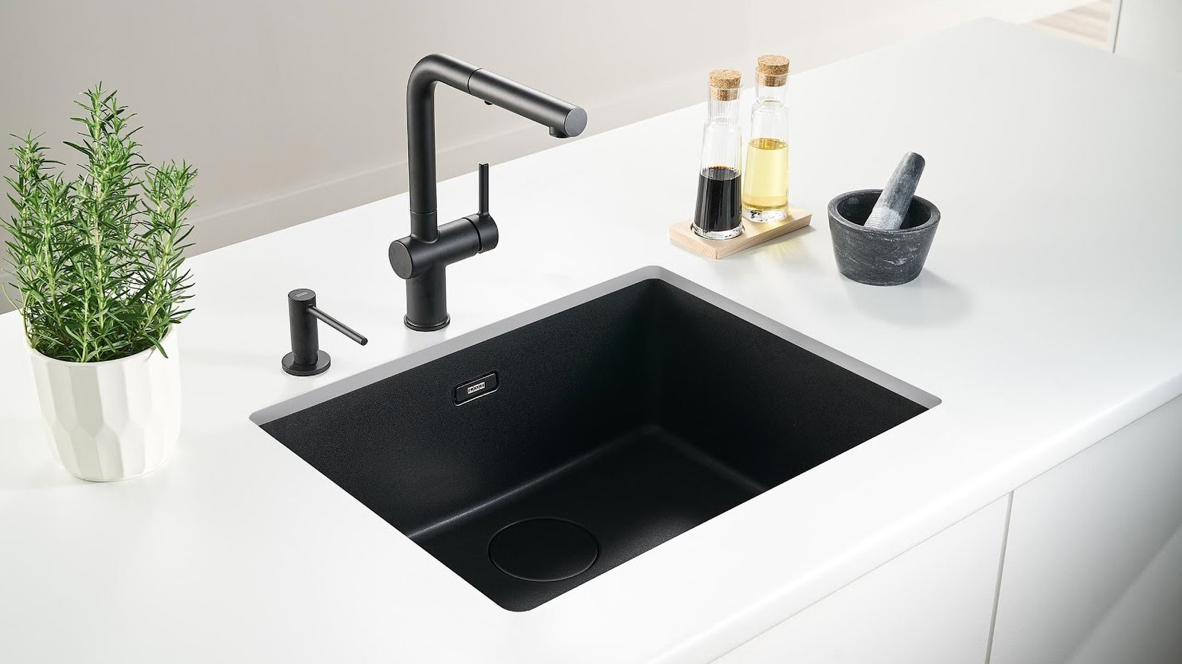 Franke Matte Black Single Bowl Sink MRG610-72MBFPC - Signature Appliances