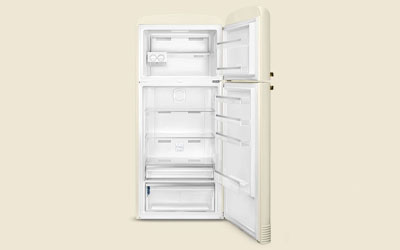 Smeg FAB 50 50’S Style Retro Refrigerator, Left Hand - Black ...