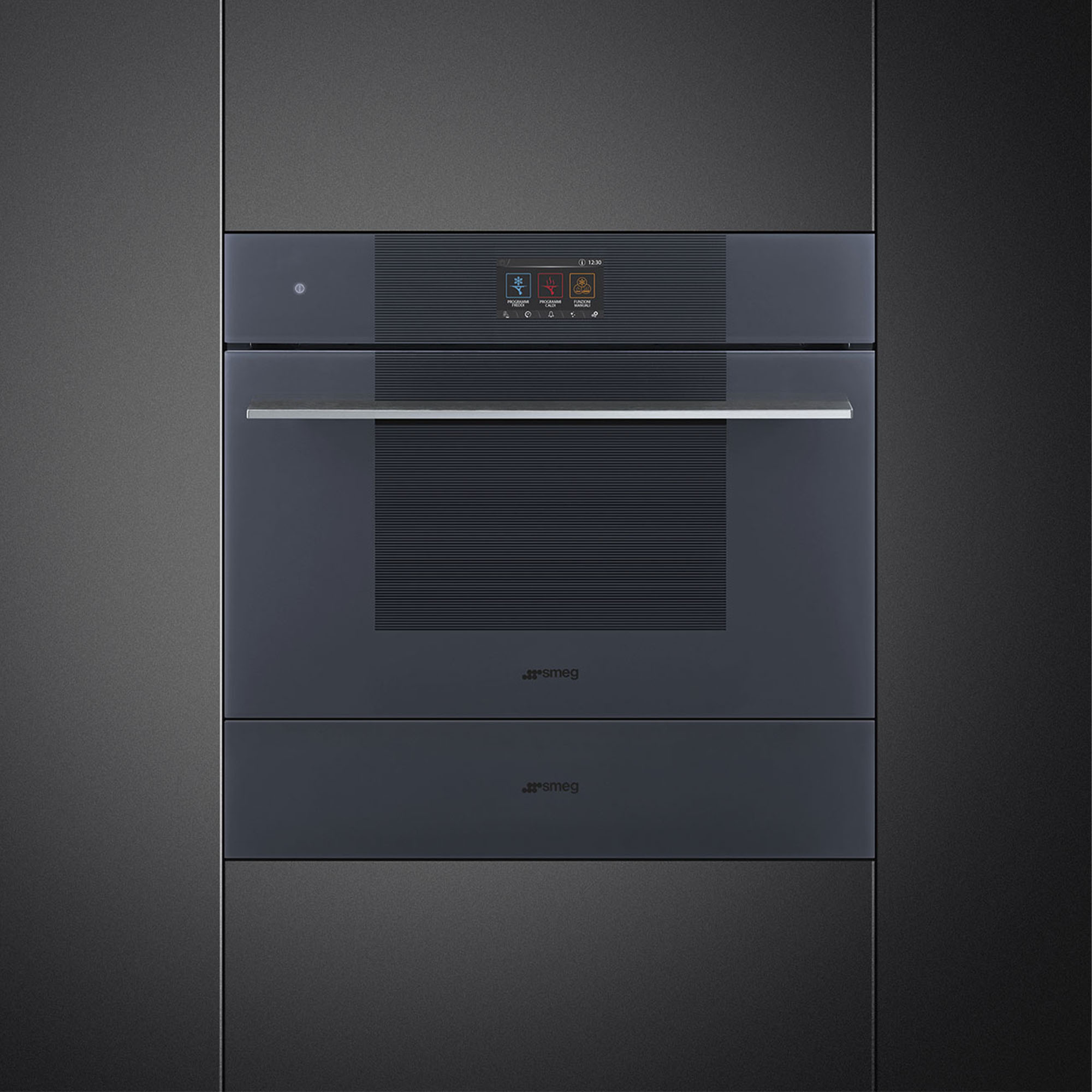 Smeg Linea Compact Blast Chiller - Neptune Grey SBC4104G - Signature ...