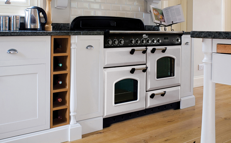 Falcon Classic Deluxe 110CM Induction Range Cooker White/Chrome ...