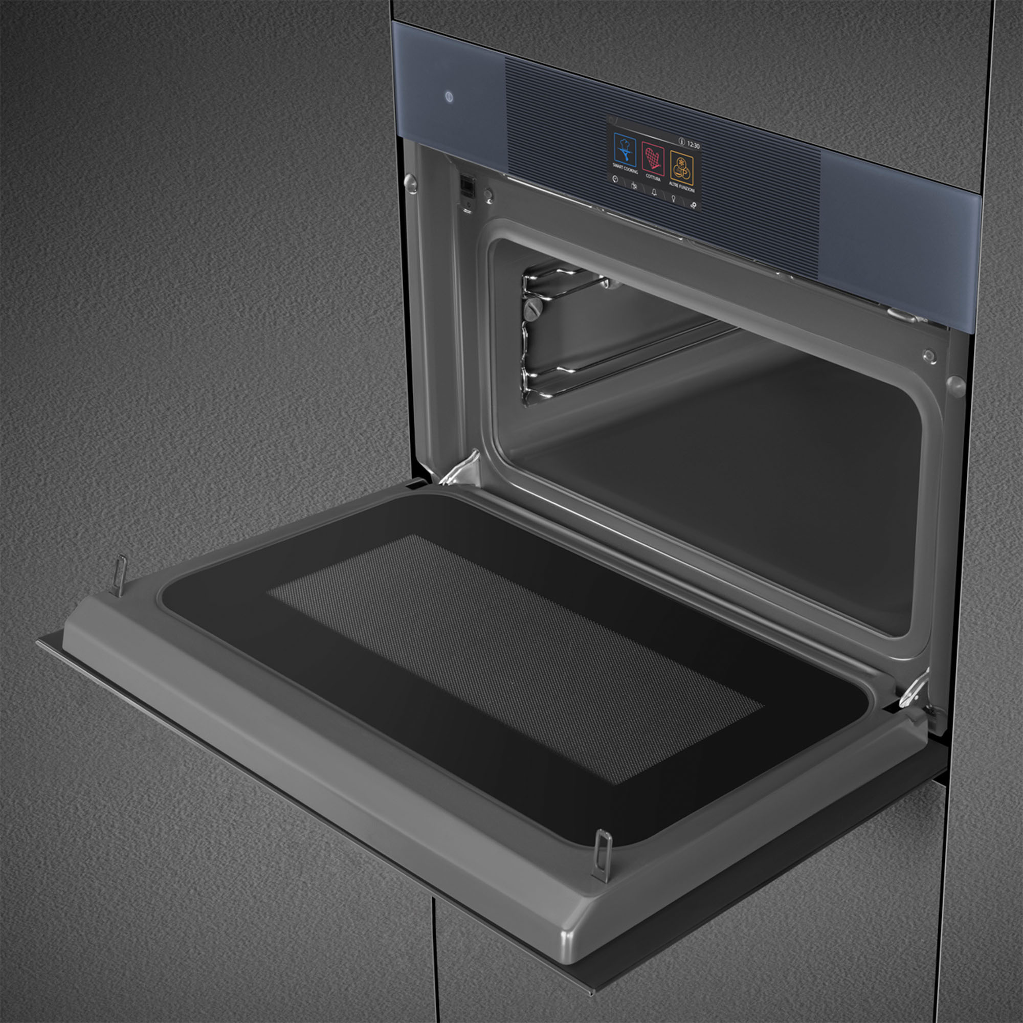 Smeg Linea Compact Omnichef Oven - Neptune Grey SO4104APG - Signature ...