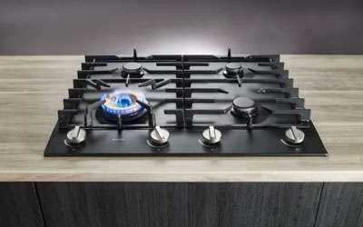 Asko 33cm Domino Volcano Gas Cooktop HG1365GD - Signature Appliances
