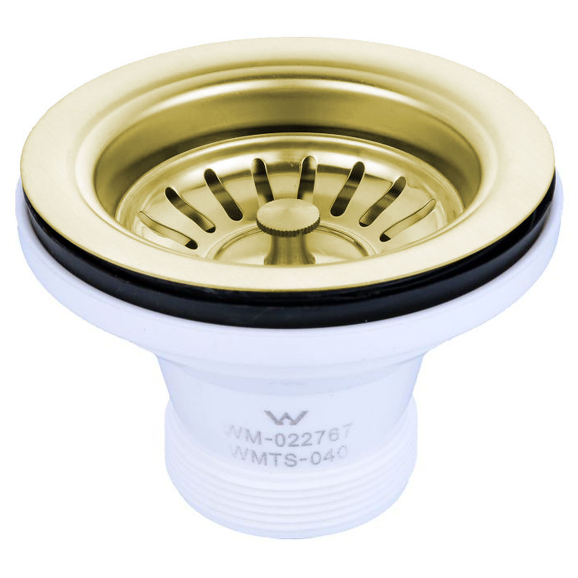 Turner Hastings 90x50 Brushed Brass PVD Basket Waste & Long Bolt 90BW ...